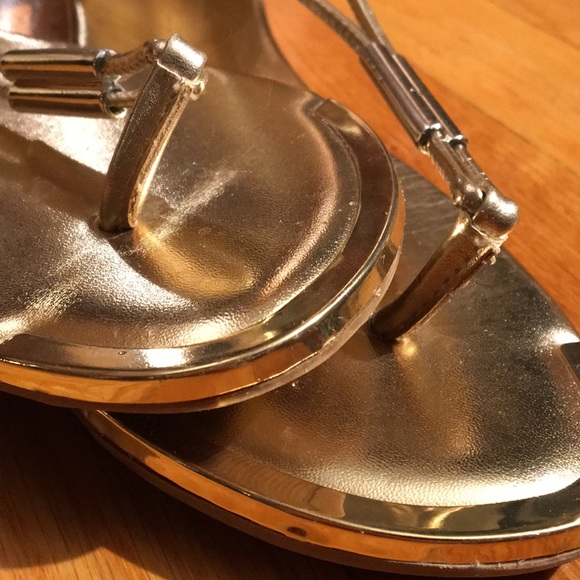 Mossimo Supply Co. | Shoes | Mossimo Gold Sandals | Poshmark